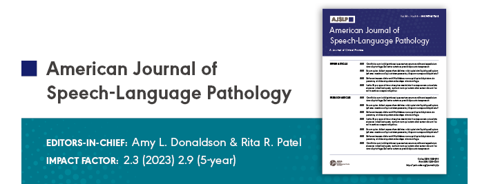 American Journal Of Speech Language Pathology